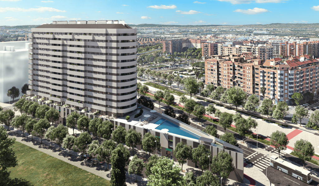 Obra nueva en Valencia. Célere Atenea Patraix